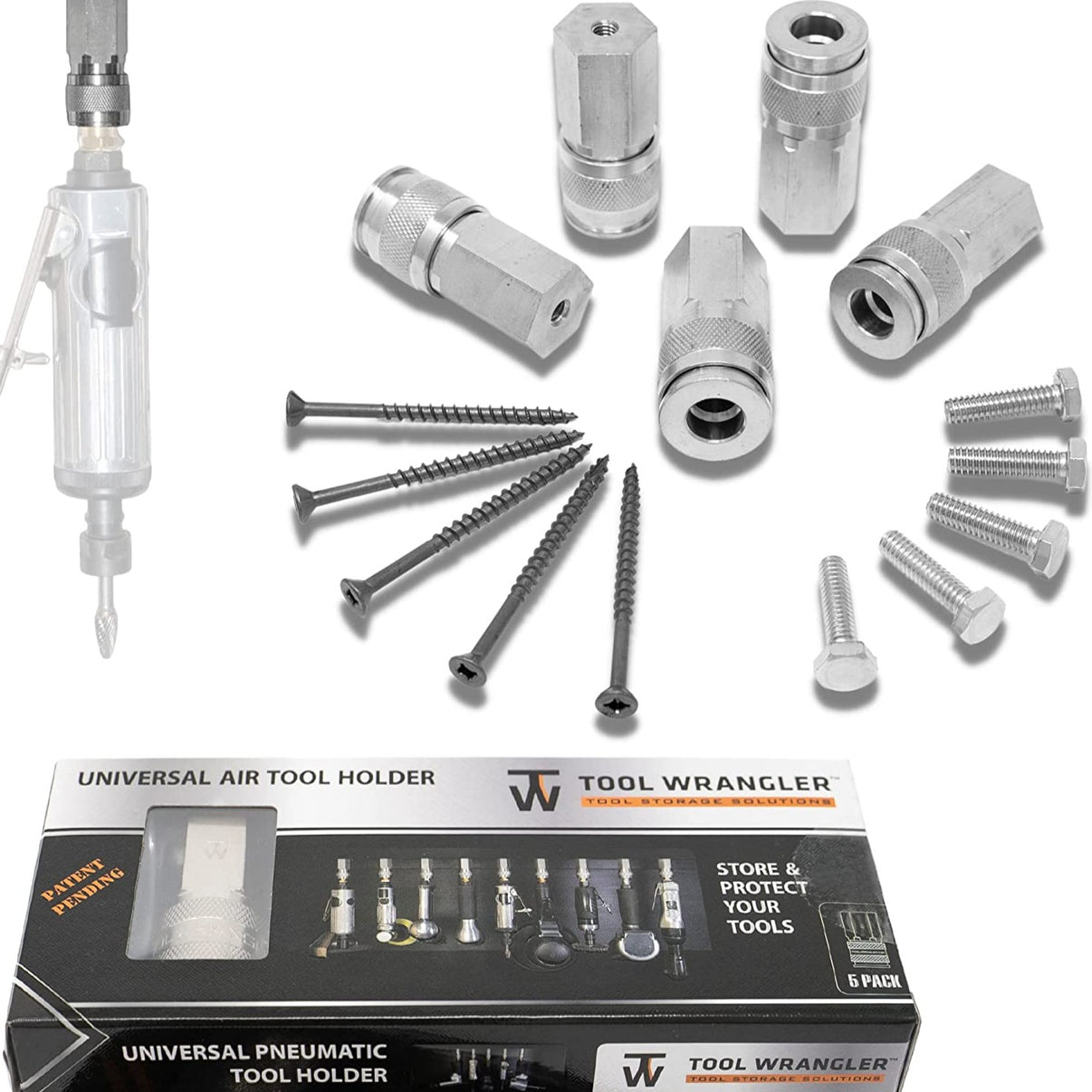 5 Pack Air Wrangler - Air Tool Holders – Tool Wrangler
